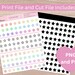 Printable Cute Star Clip Planner Stickers, Instant Download Functional ...