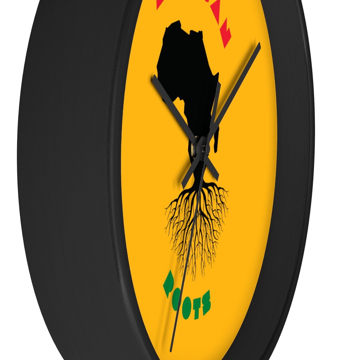 African Art African Roots Wall Clock African Wall Clock African Gift ...