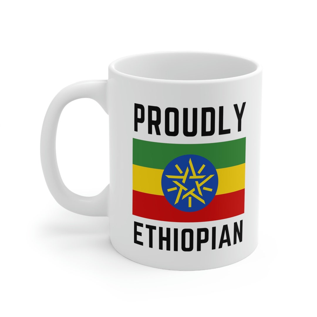 Personalized Ethiopian Mug With Flag Design Custom Ethiopian Gift - Etsy