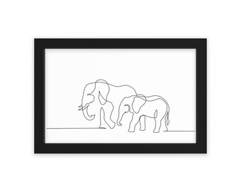 Elephant Wireframe - Etsy
