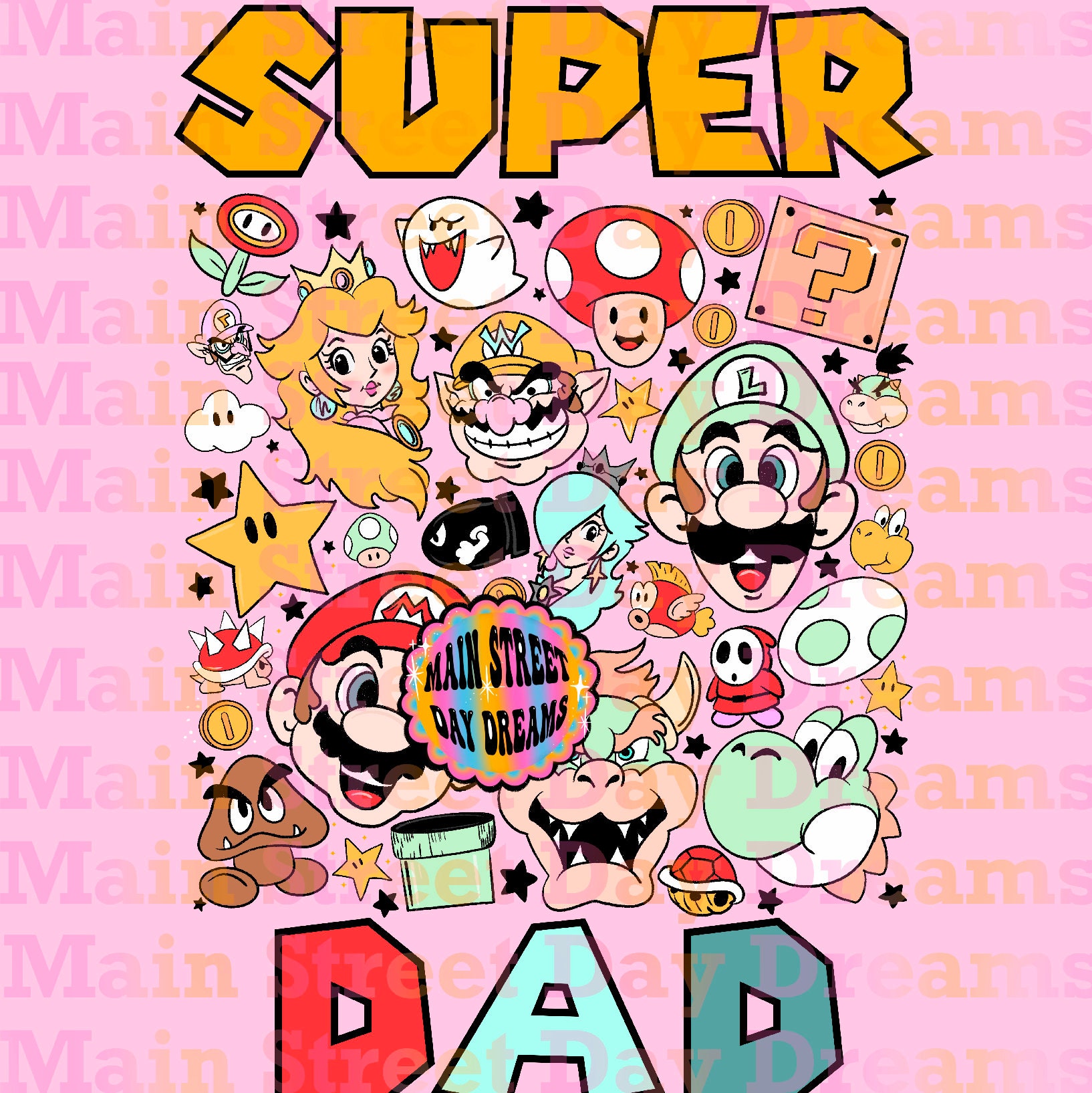 Super Dad Kart PNG Graphic DIGITAL ONLY - Etsy
