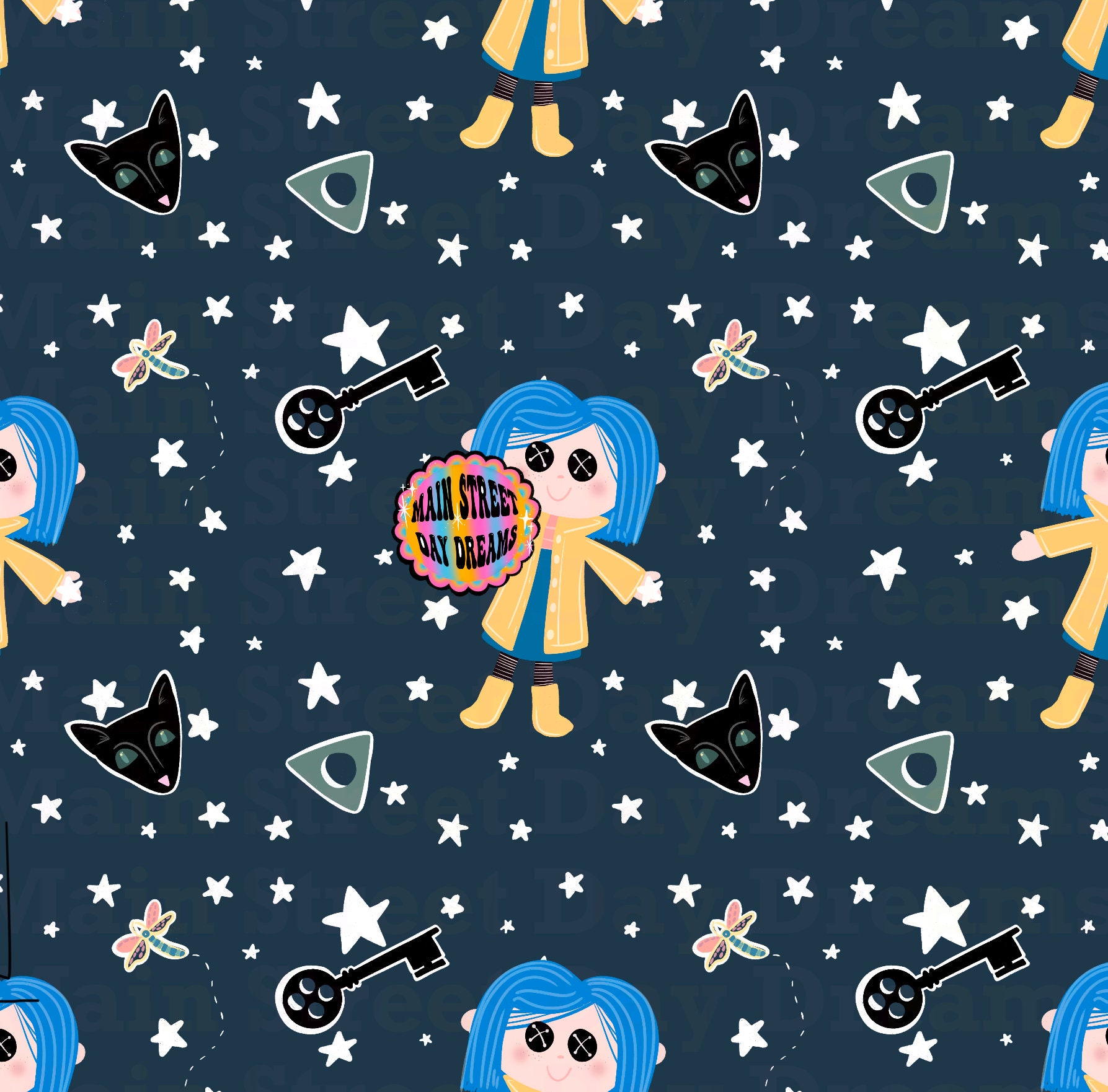 Coraline Digital Seamless Pattern DIGITAL ONLY - Etsy