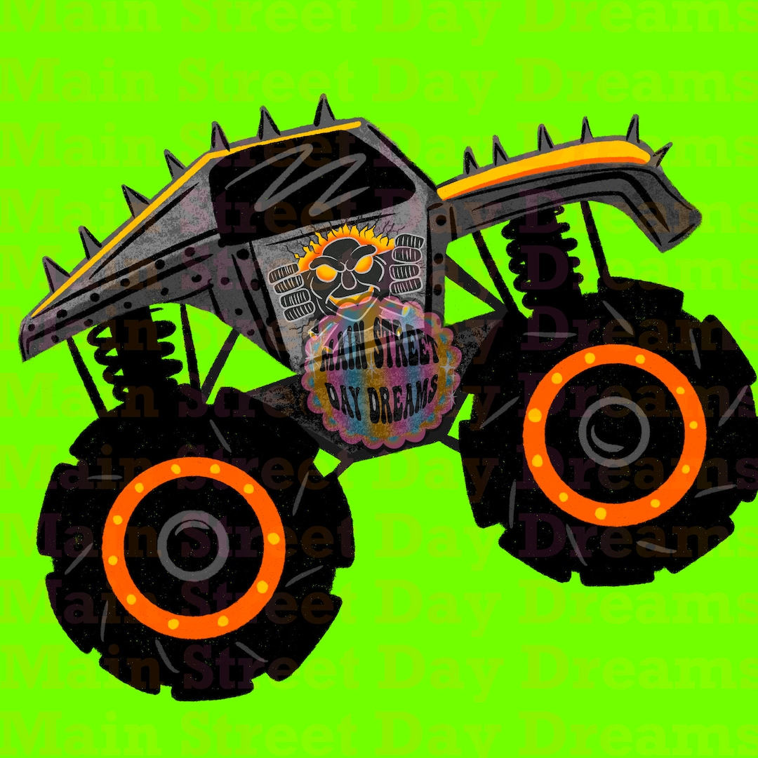 Max D Monster Truck PNG Graphic Digital Only - Etsy