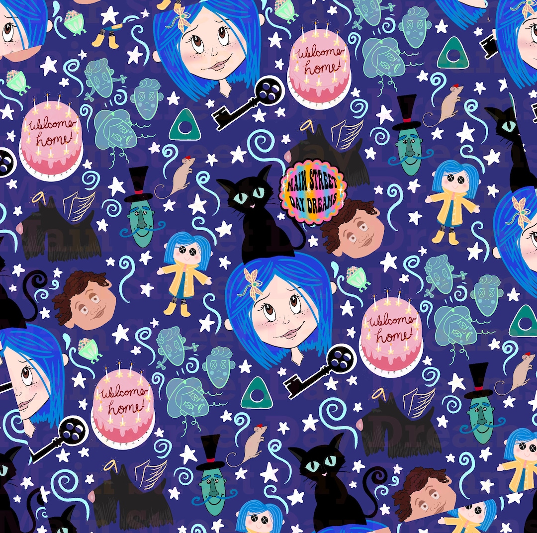 Coraline Seamless Pattern DIGITAL ONLY - Etsy
