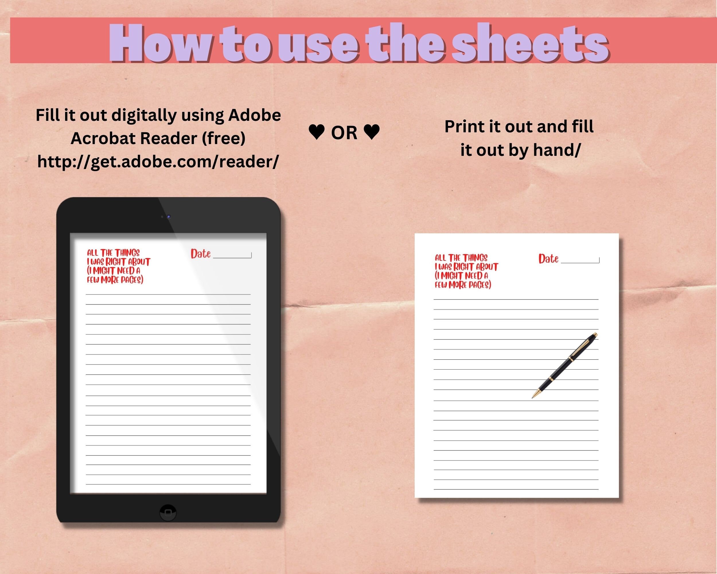 What the Hell 3 Page Bundle for Lists, Checklists, Grocery, Shopping ...