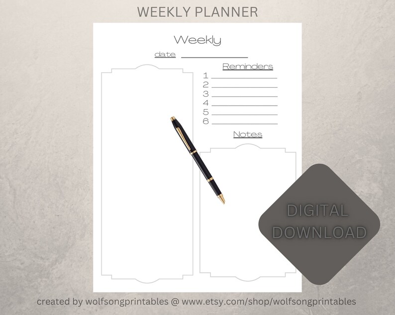Planner Set, Basic, Simple, Weekly Planner, Monthly Planner, Daily ...