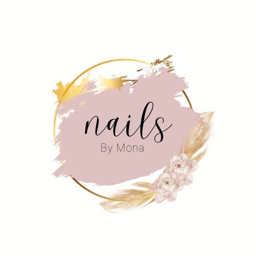 Premade Nails and Beauty Logo, Rose Gold Logo, Nail Polish, Salon Logo ...