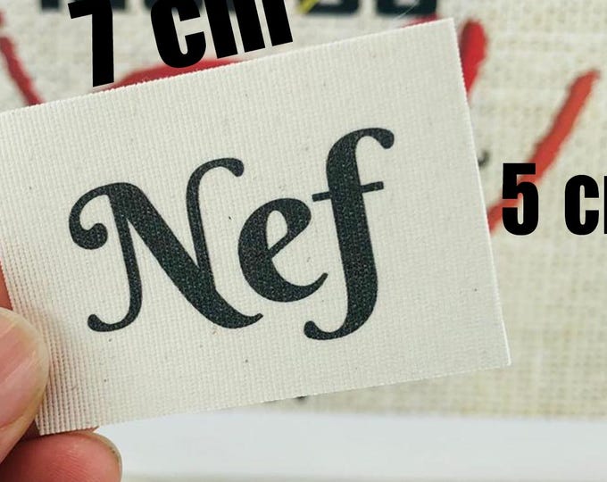 Custom Clothing Labels - Personalized Name Tags With Iron on Adhesive ...