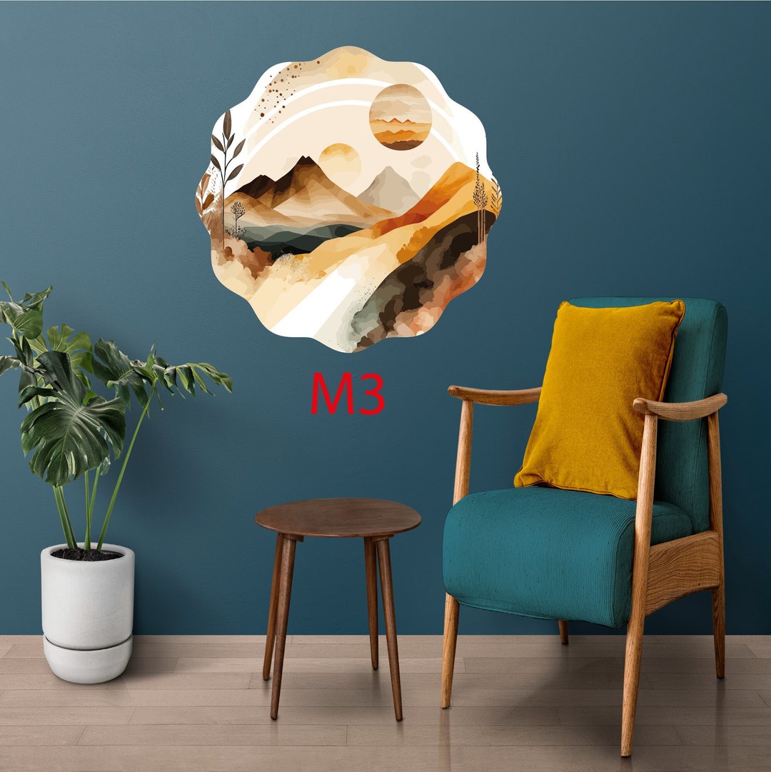 Custom Wall Stickers,set of 3 Wall Stickers,flower Wall Stickers,wall ...