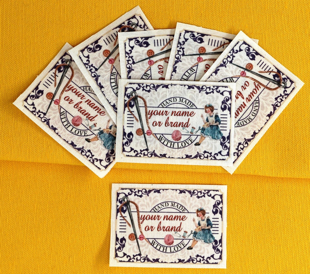 2,75x1,96inc 1000pcs Custom Sewing Tags, She Used to Work as a Tailor ...