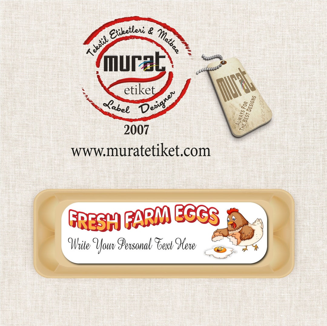 Egg Carton Label, Editable Egg Carton Label, DIY Farm Label ...