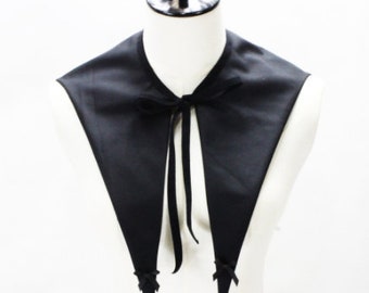 Black White Retro Party Victorian Court Fake Collar, Vintage Style ...