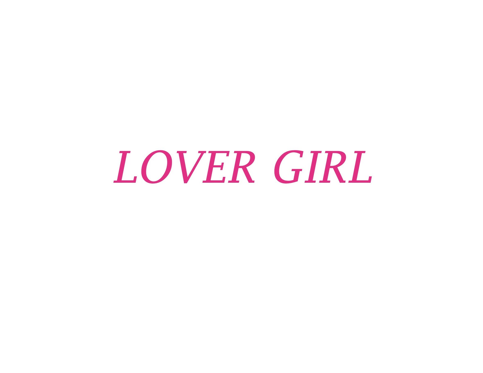 Lovergirl Decal - Etsy