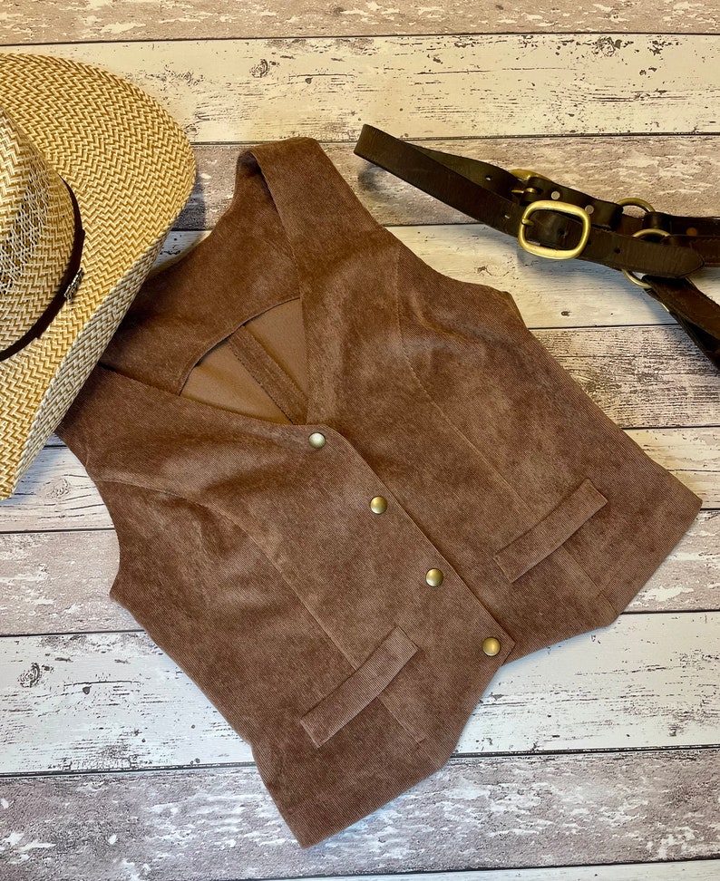 PDF Sewing Pattern Western Ladies Ranch Riding Vest rachel Size. 32-50 ...