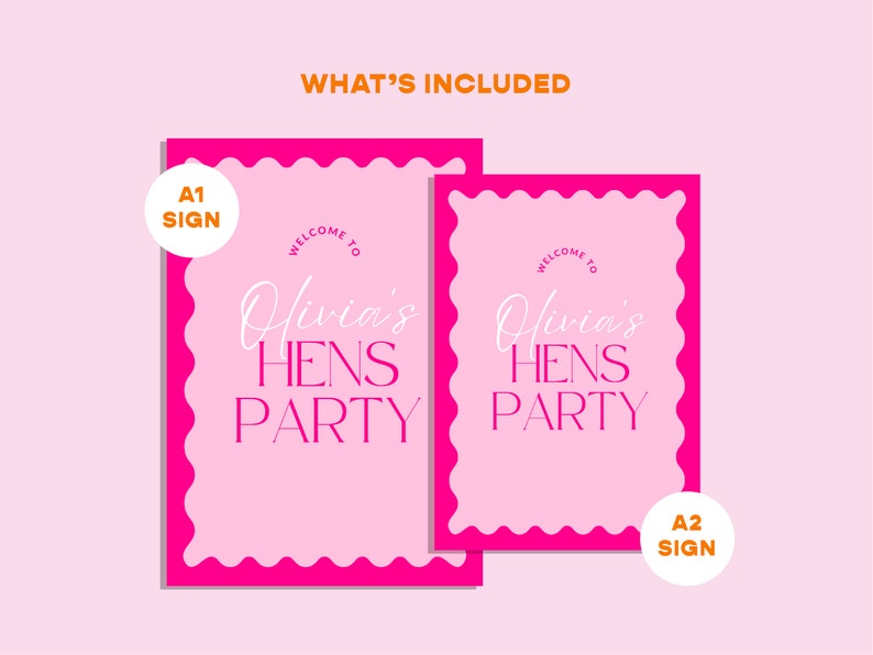 Hens Welcome Sign Bachelorette Sign Printable Hens Sign - Etsy