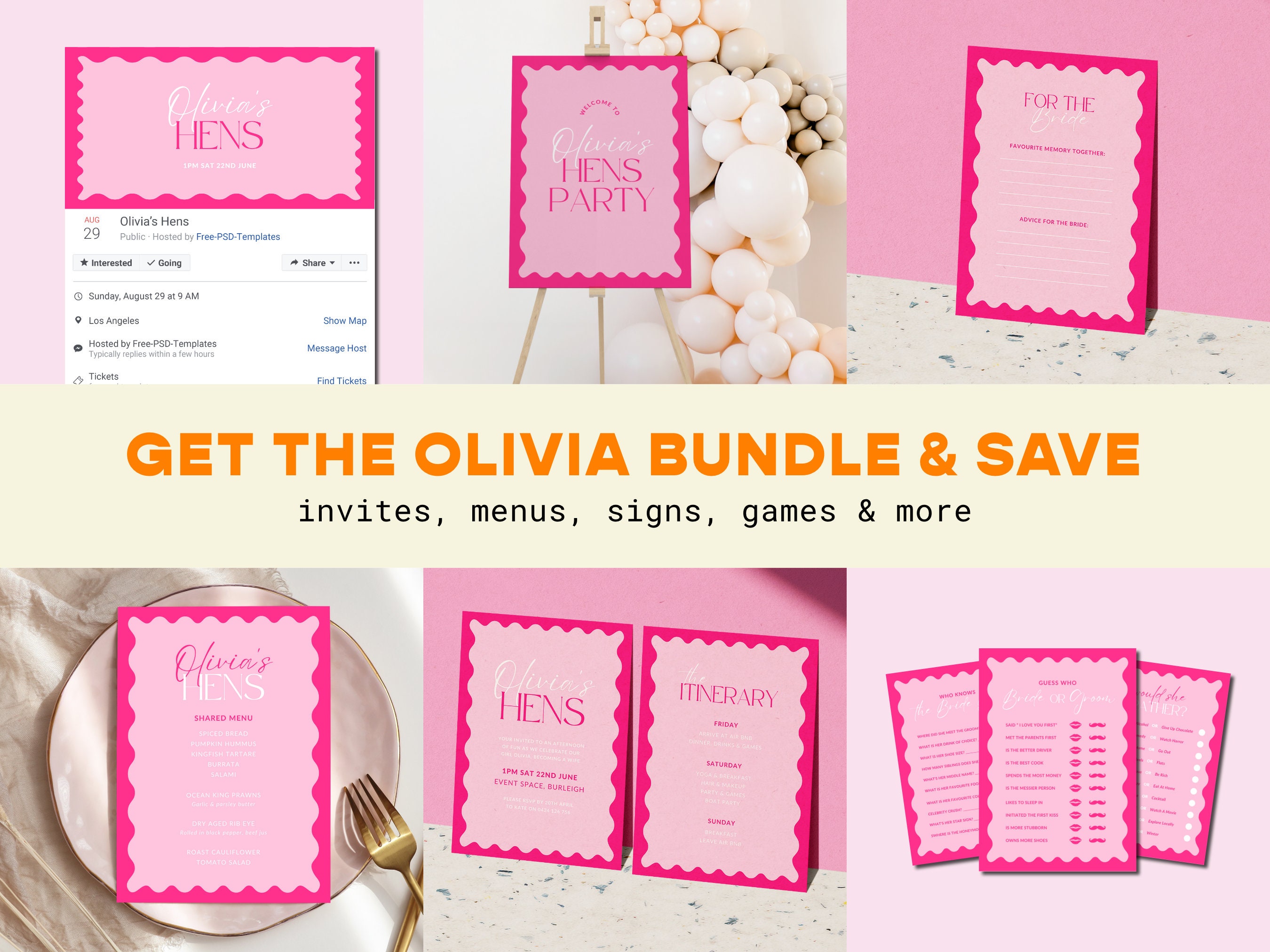 Hens Welcome Sign, Bachelorette Sign, Printable Hens Sign, DIY Hens ...