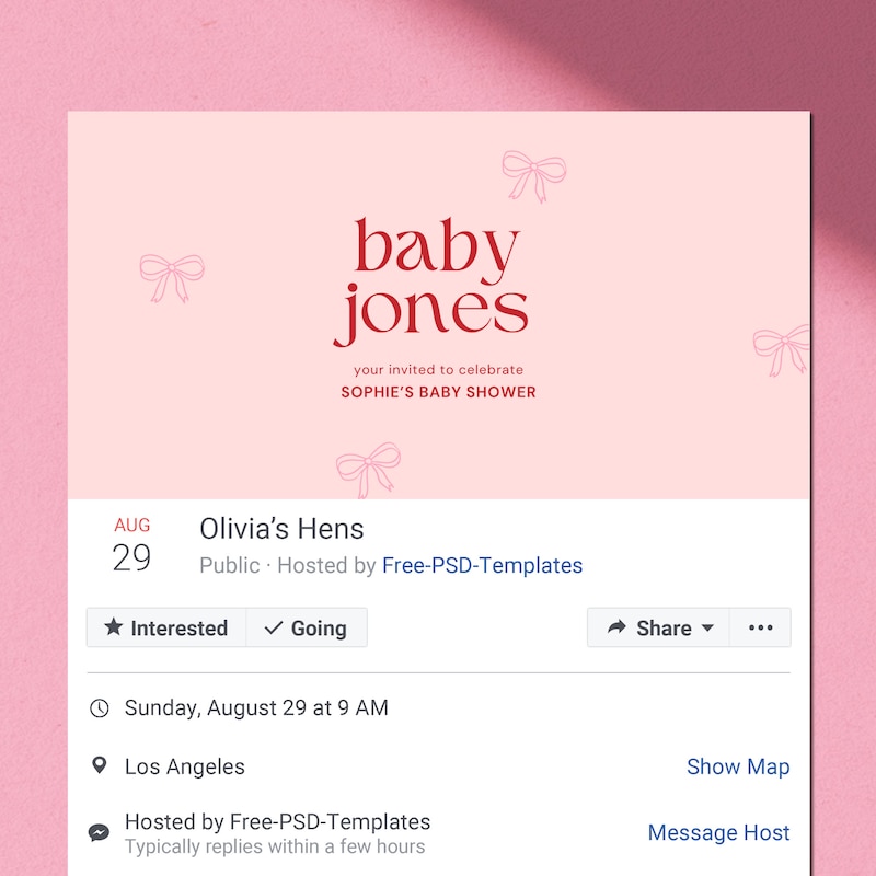 Facebook Baby Invitation - Etsy