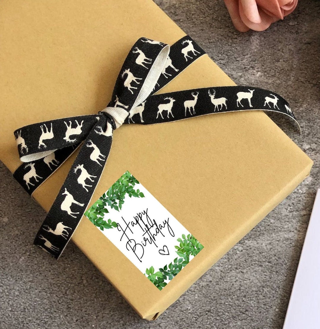 Nature Happy Birthday Gift Tags (printable PDF) - Etsy