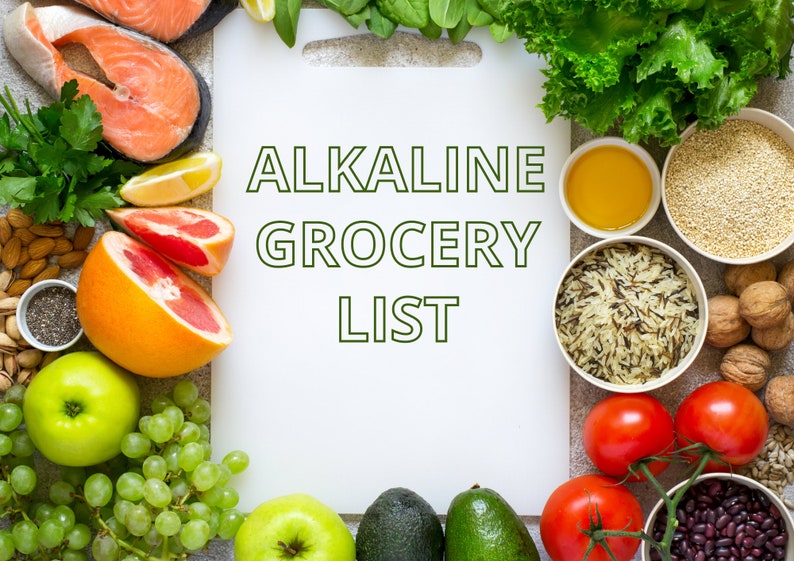 Alkaline Grocery List - Etsy
