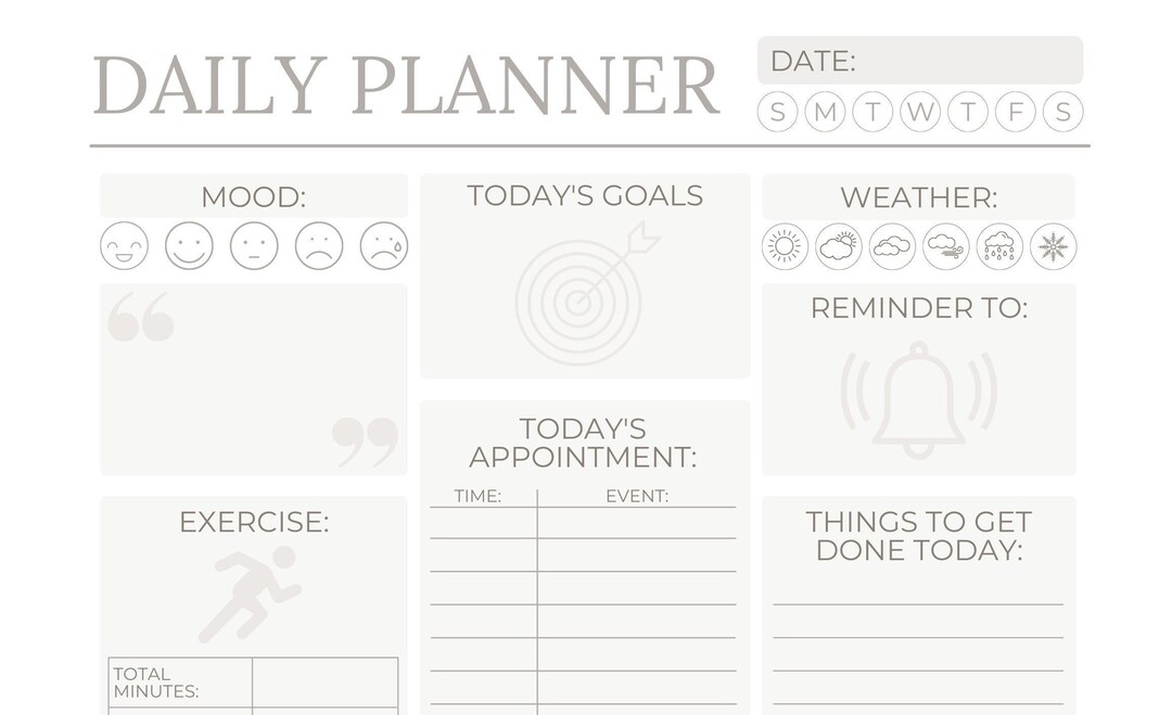 Daily Planner - Etsy