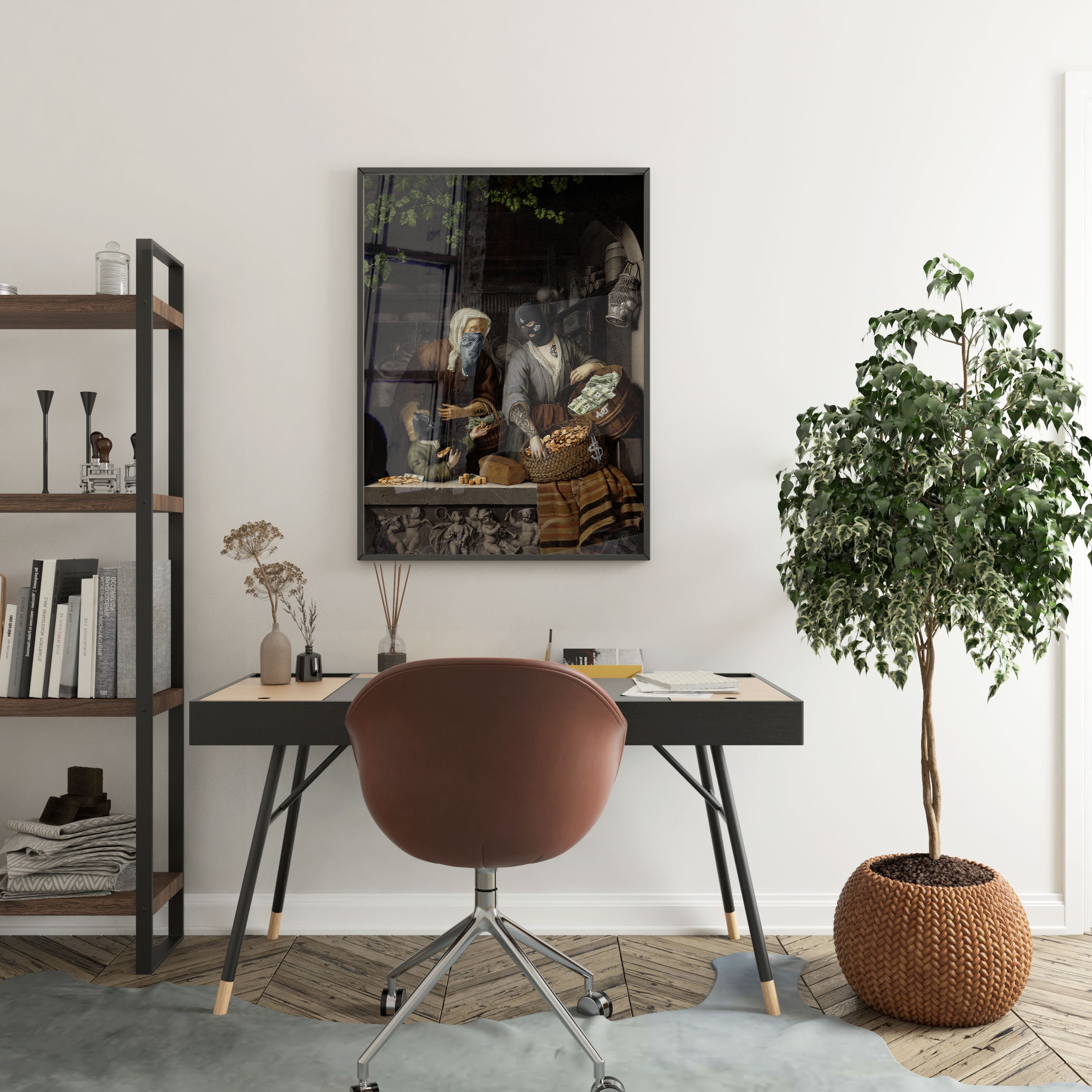 Renaissance Robbery Altered Art Print | Vinny Banks Wall Art | Vintage ...