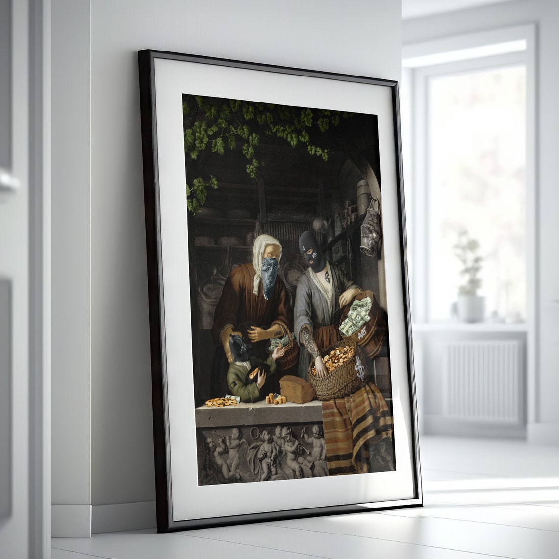 Renaissance Robbery Altered Art Print | Vinny Banks Wall Art | Vintage ...