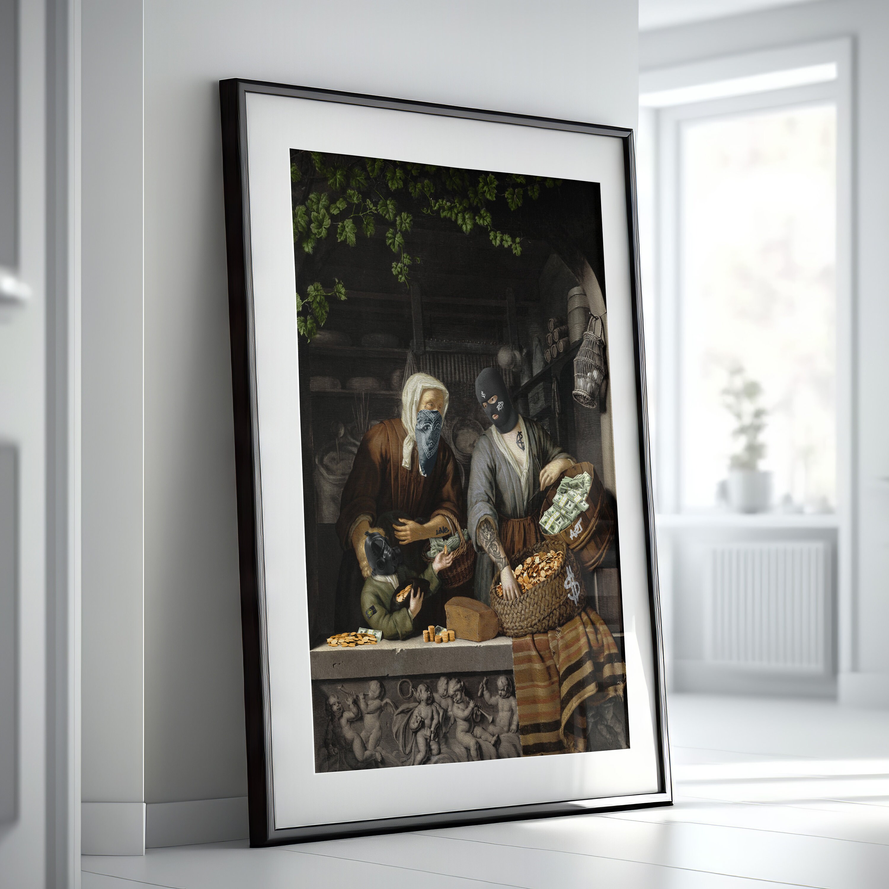 Renaissance Robbery Altered Art Print Vinny Banks Wall Art Vintage Wall ...