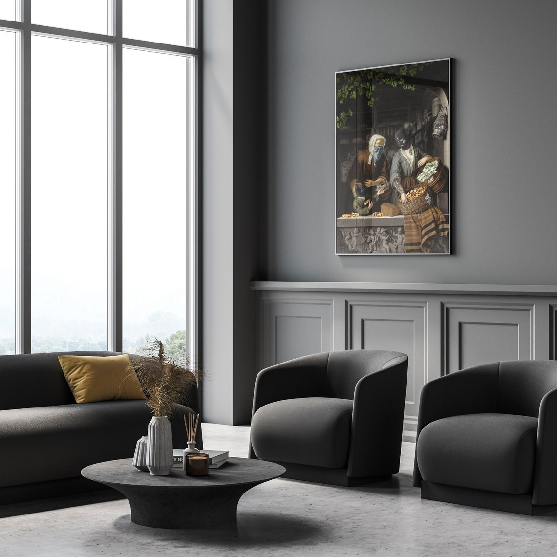 Renaissance Robbery Altered Art Print | Vinny Banks Wall Art | Vintage ...