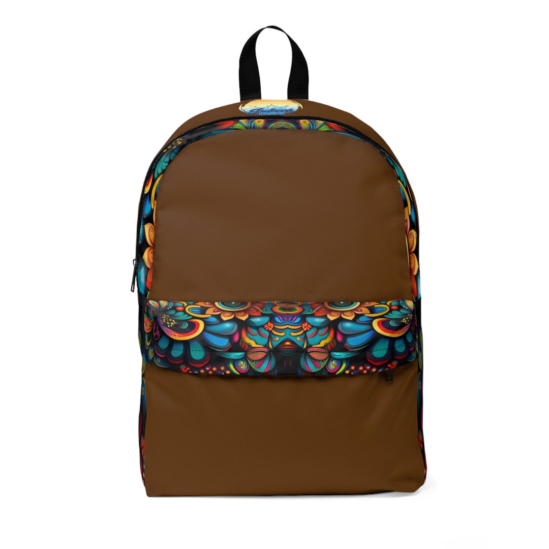 Psychedelic Adventure Classic Backpack brown - Etsy