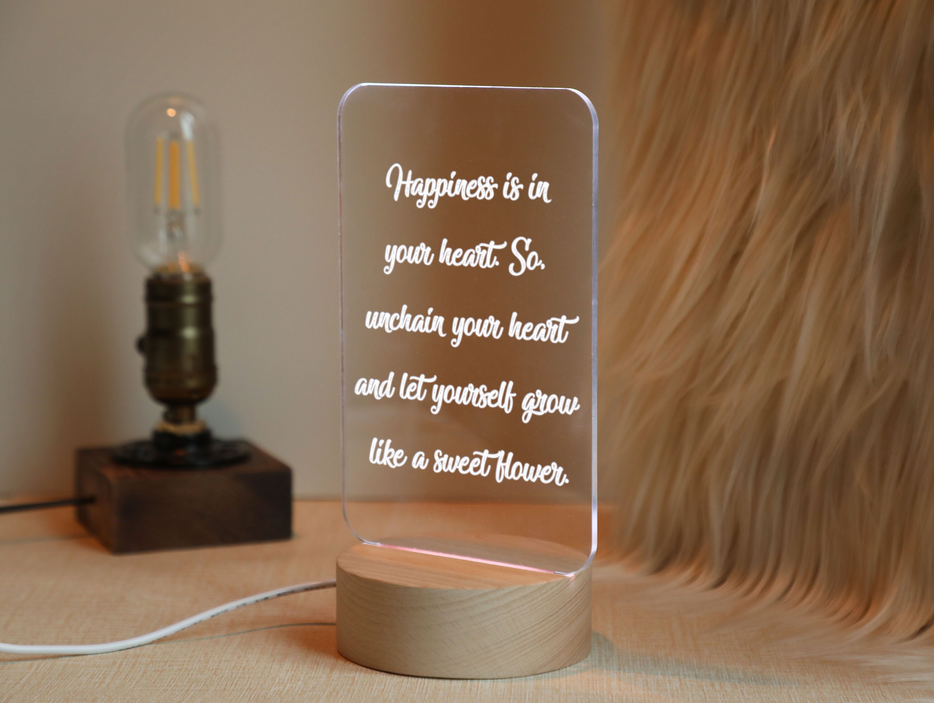 Custom Hand-written Letter Night Light Personalized With - Etsy