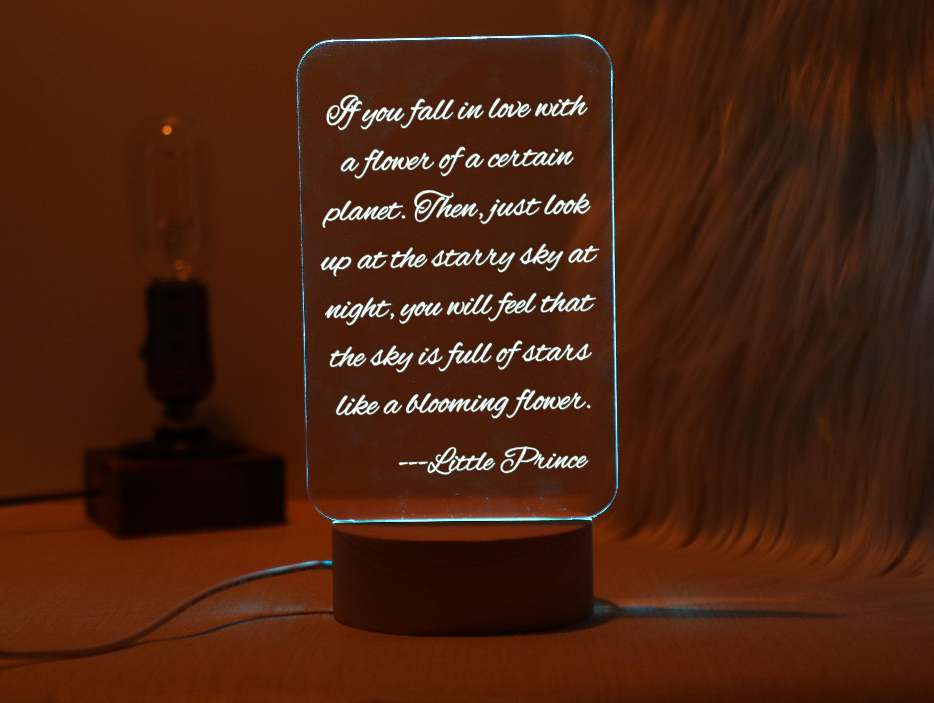 Custom Hand-written Letter Night Light Personalized With - Etsy