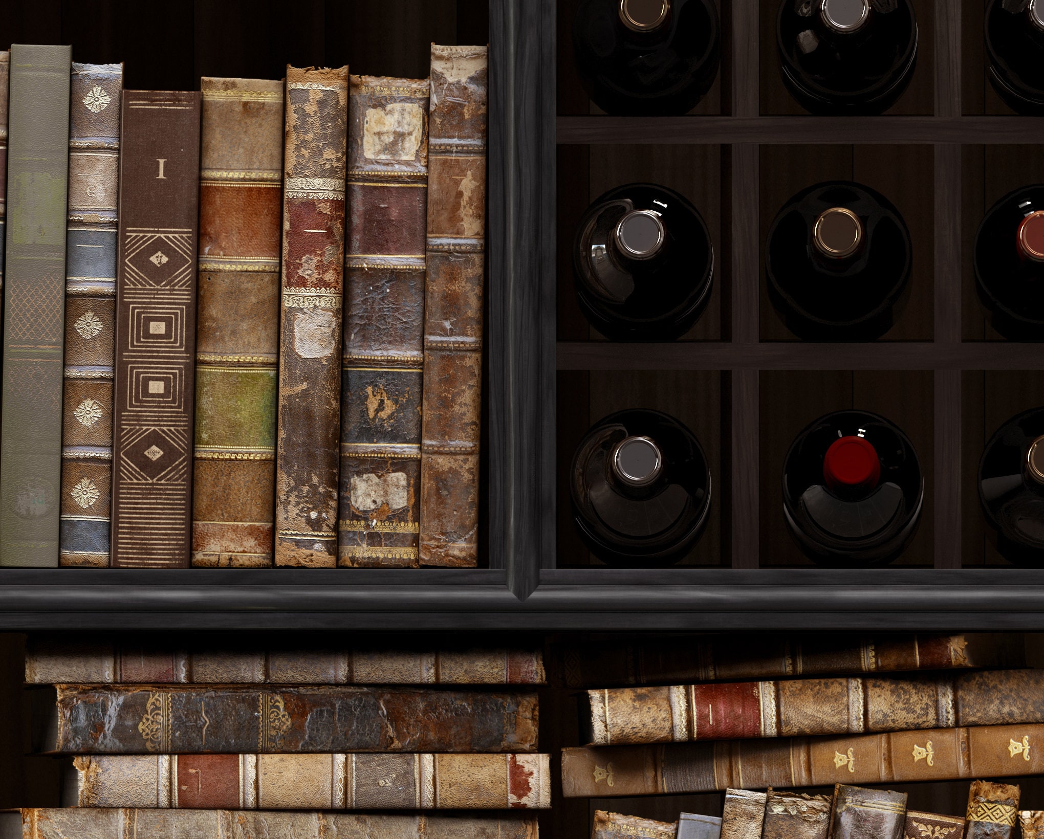 3D Wallpaper Library Bookshelf Wallpaper Peel and Stick - Etsy