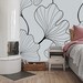 Leaf Wallpaper Modern Leaf Wallpaper Art Deco Wallpaper - Etsy