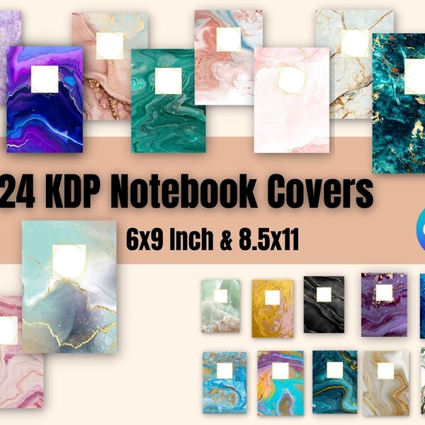 Marble Notebook - Etsy