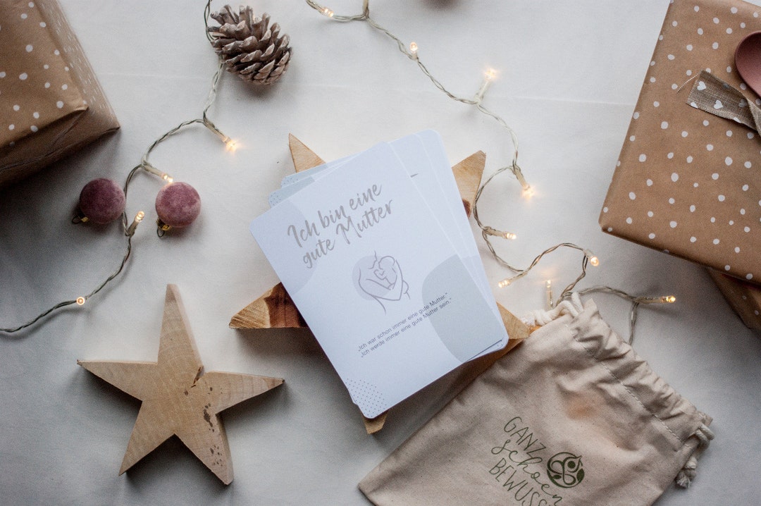 Mindful Advent Calendar for Moms With Card Holder, Mindfulness Advent ...