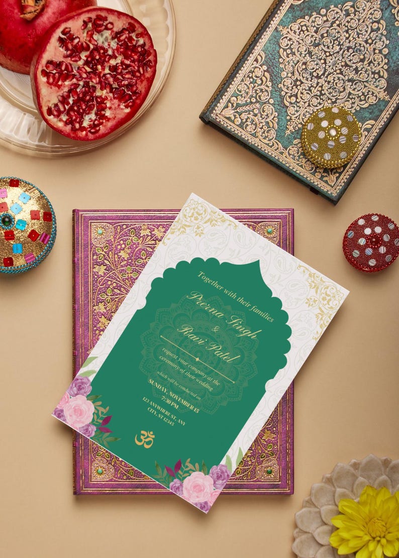 Editable Indian Wedding Invitations Bundle Hindu Wedding Invite ...