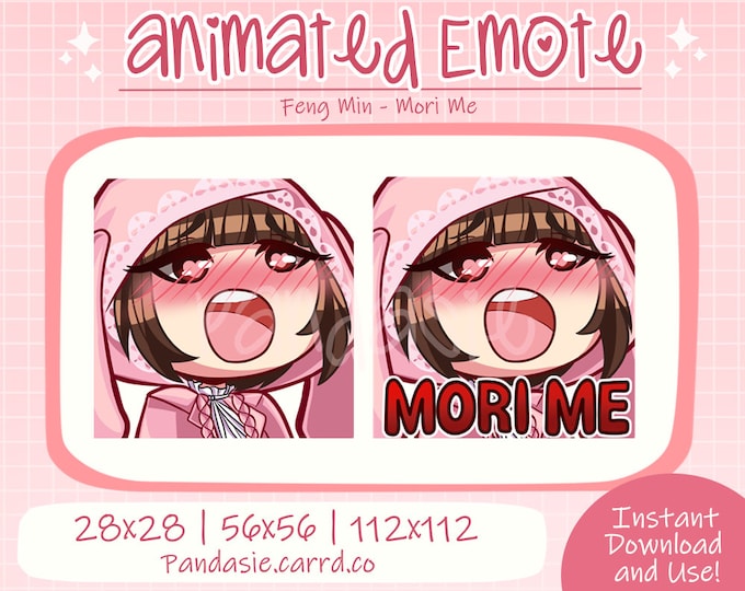 Animated Emote for Twitch/discord Bunny Feng Min Mori Me dead by ...