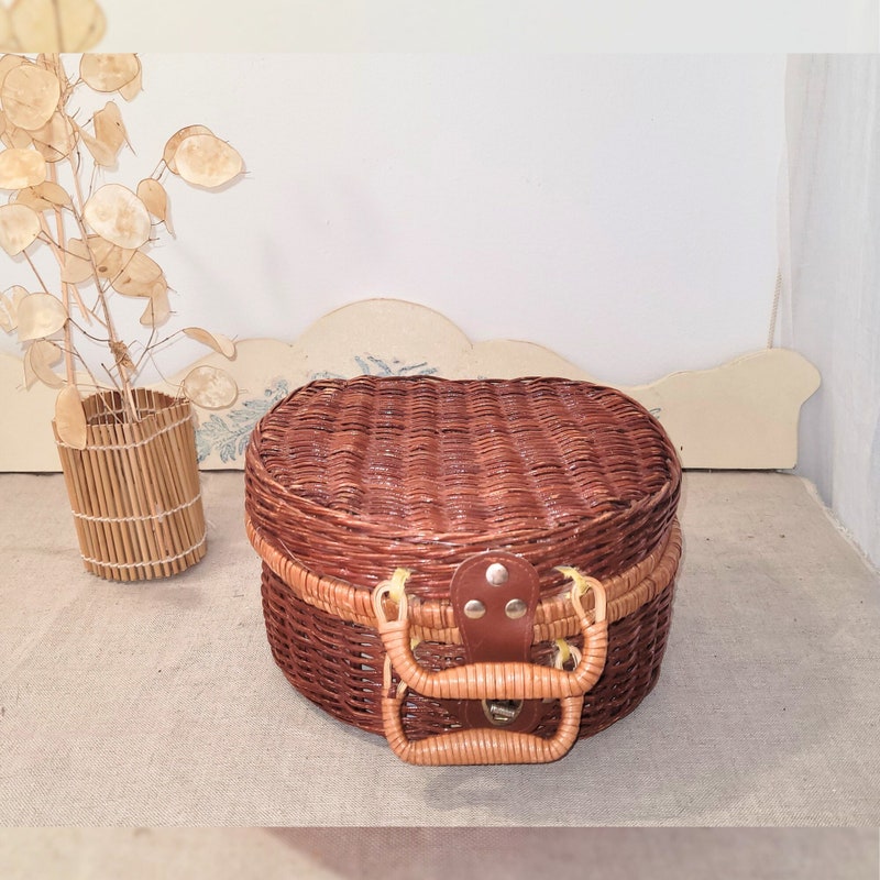 Rattan Wicker Suitcase - Etsy
