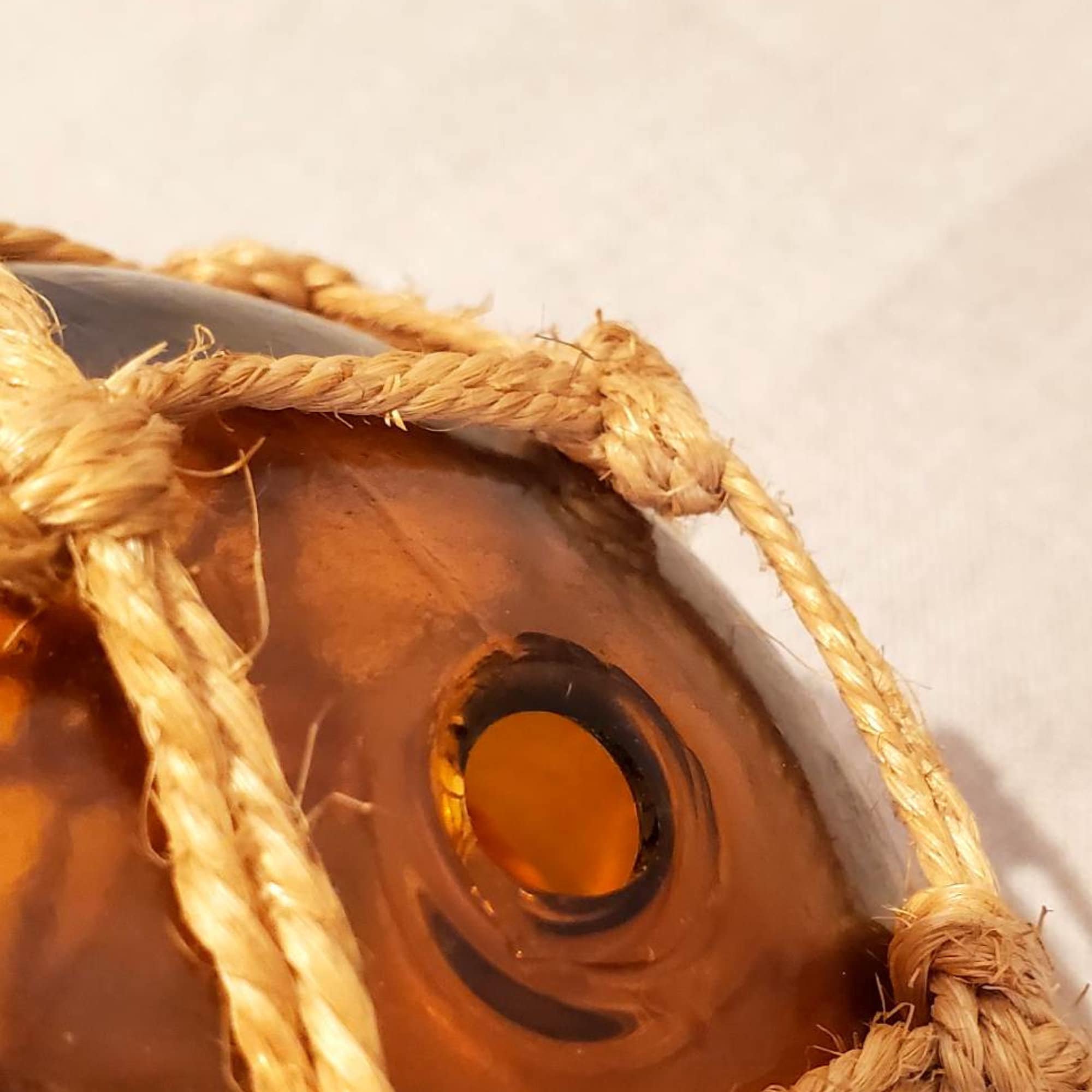 Vintage Amber Glass Float Ball. Old Float Ball. Glass Buoy - Etsy