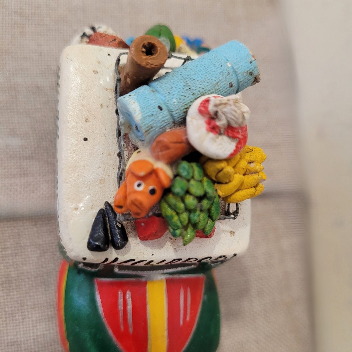 Ecuadorian Bus. Typical Ecuadorian Art. Vintage Miniature Clay Bus From ...