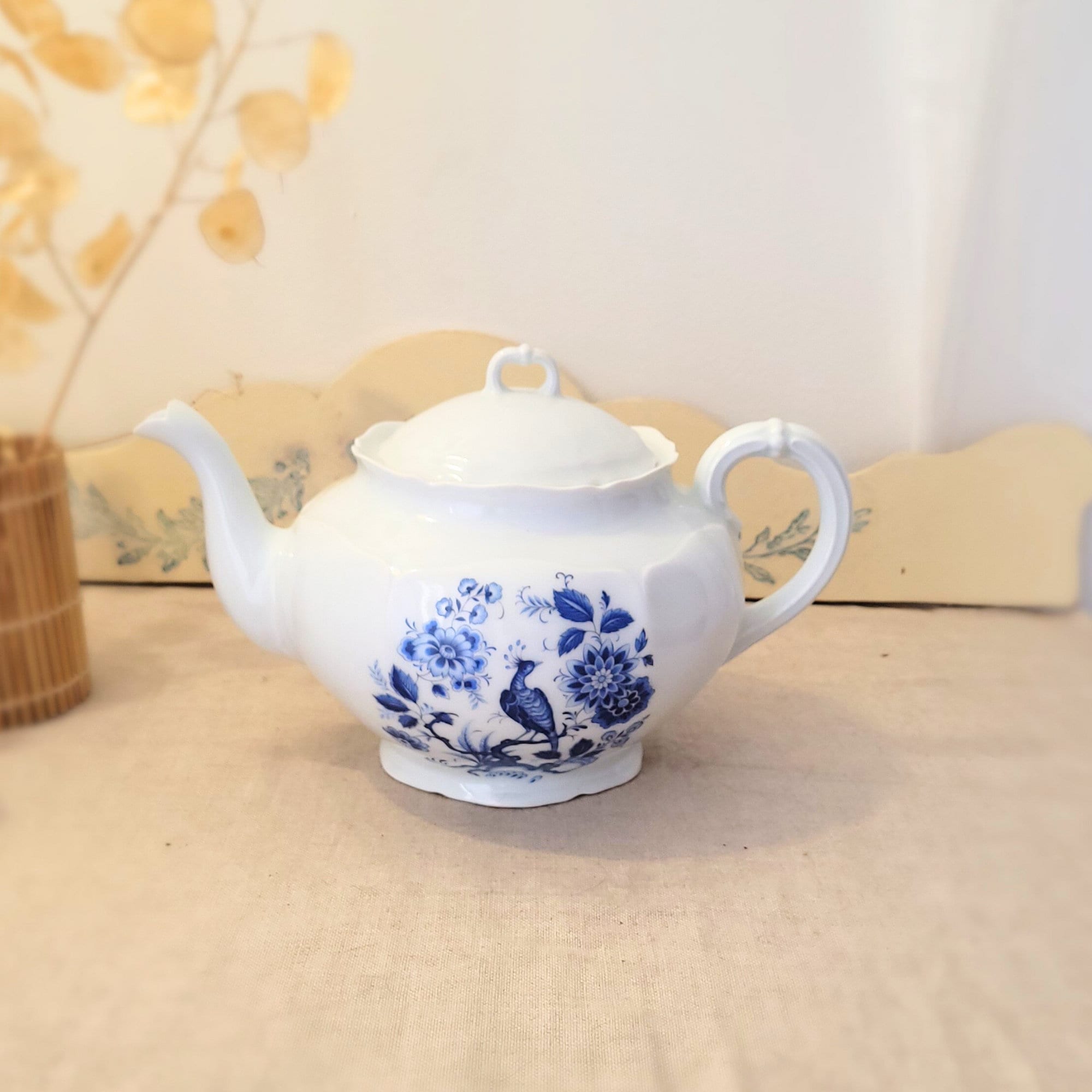 Shabby Chic Style Floral Porcelain Teapot. Art Deco Teapot.eternal Beau ...