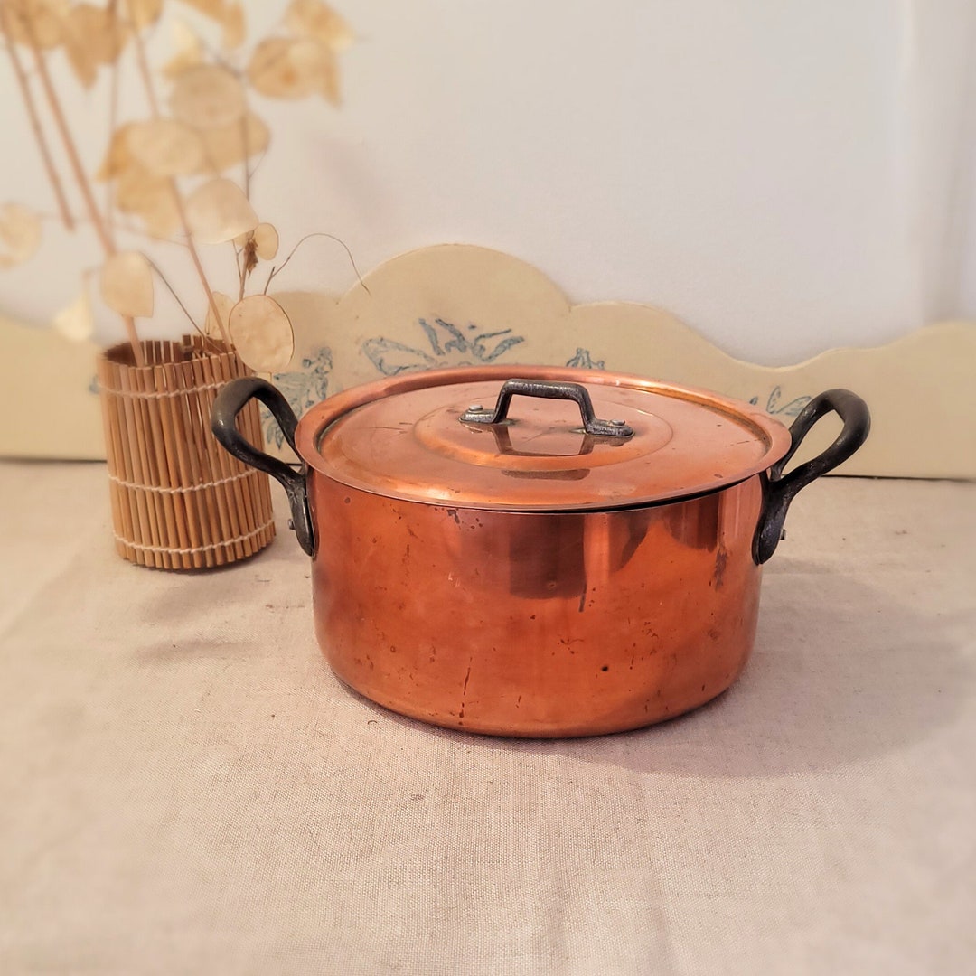 Vintage Copper Pot. Old Copper Cassolette. Copper Oven Dish. - Etsy