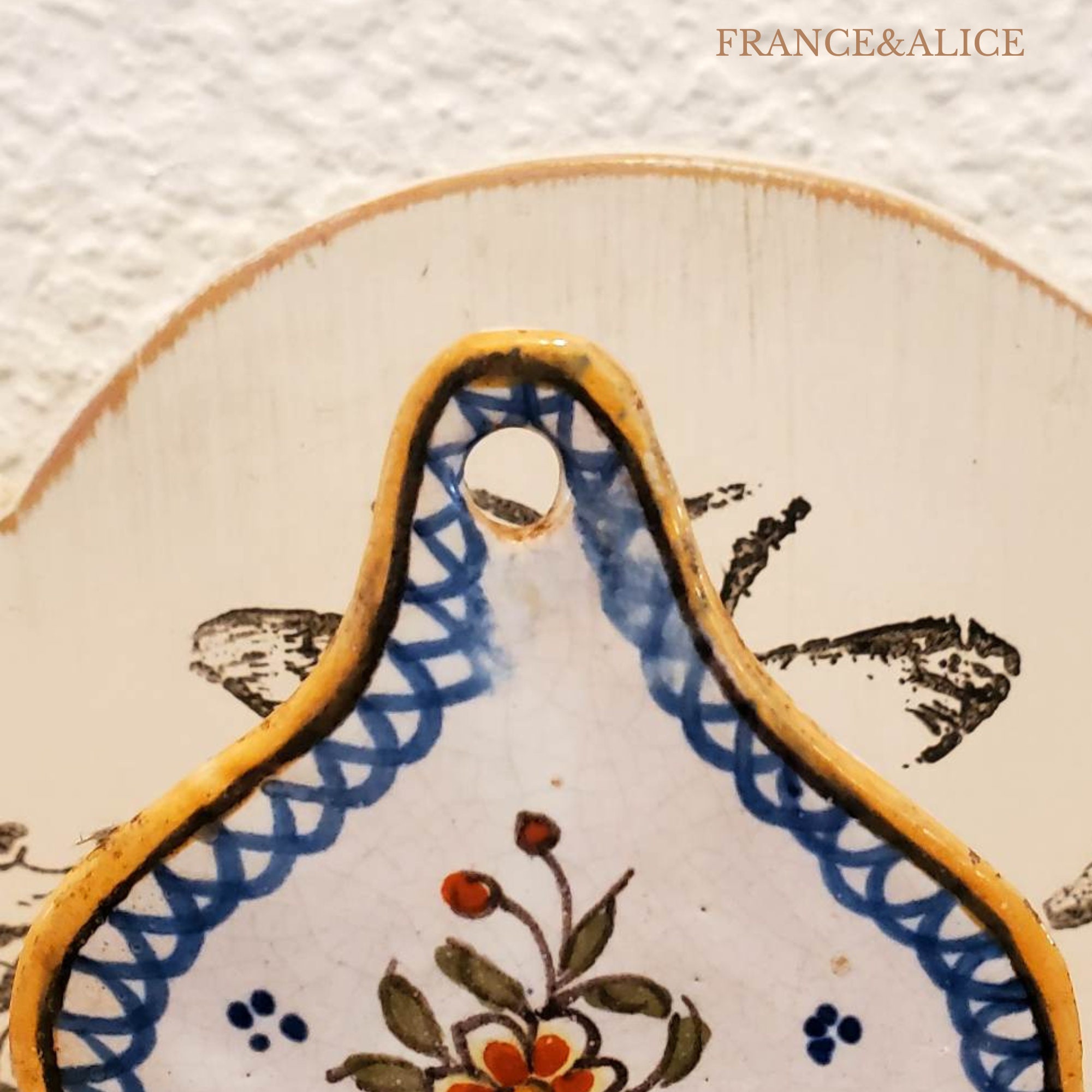 Antique Wall-mounted Match Holder Signed and Numbered. Hubaudière ...