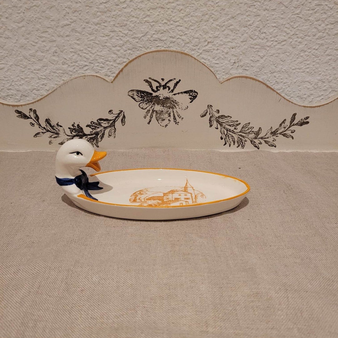 Original Foie Gras Dish in the Shape of a Goose. Service of Foie Gras ...