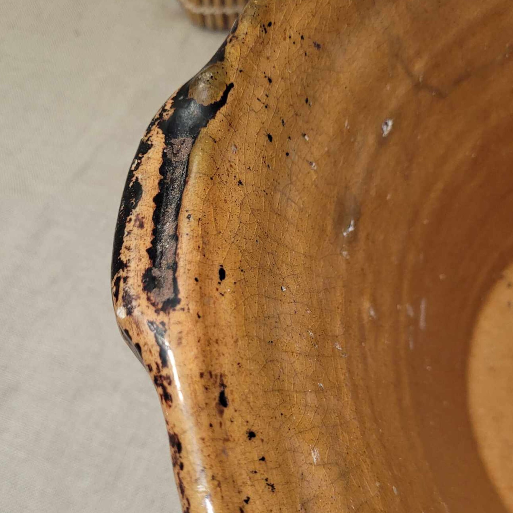 Large Vintage Terracotta Dish Old Terracotta Tian Rustic Farmhouse ...