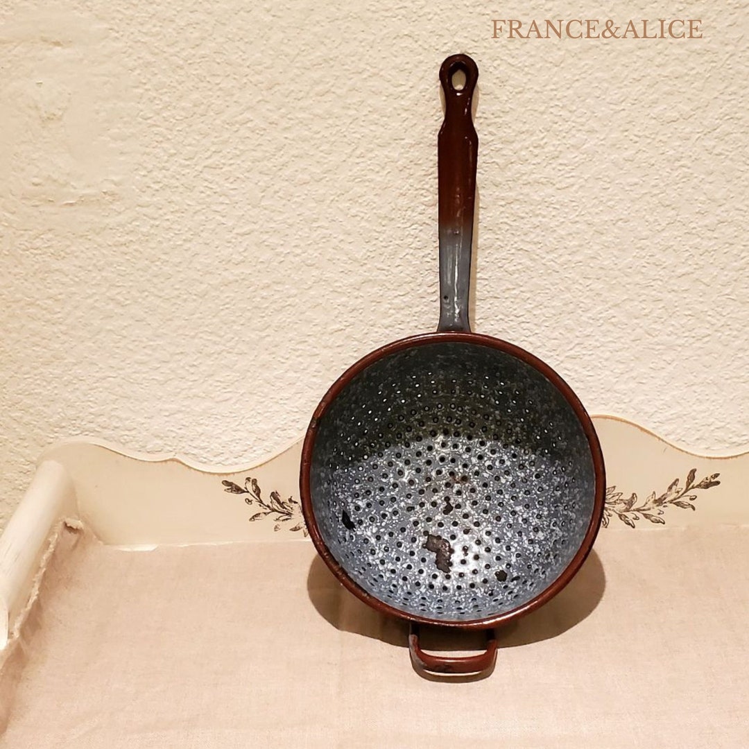Vintage French Colander | Country Kitchen | Vintage Retro Antique | - Etsy