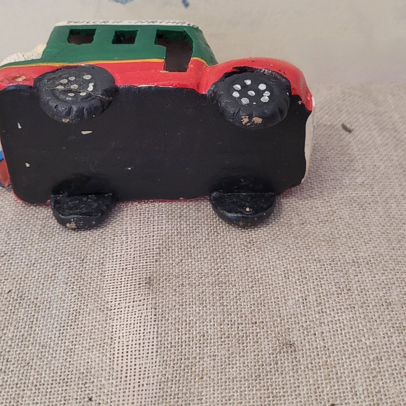 Ecuadorian Bus. Typical Ecuadorian Art. Vintage Miniature Clay Bus From ...