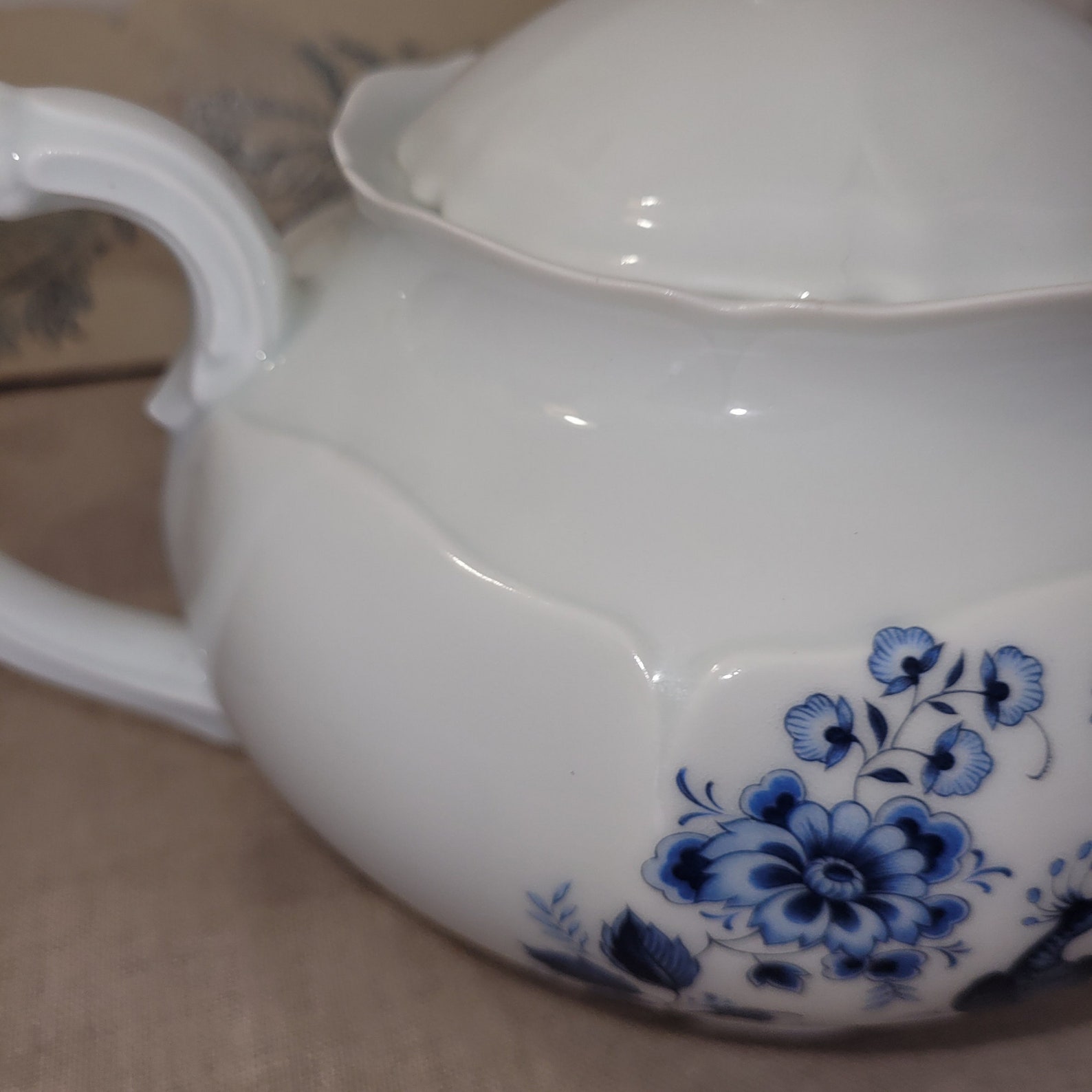 Shabby Chic Style Floral Porcelain Teapot. Art Deco Teapot.eternal Beau ...
