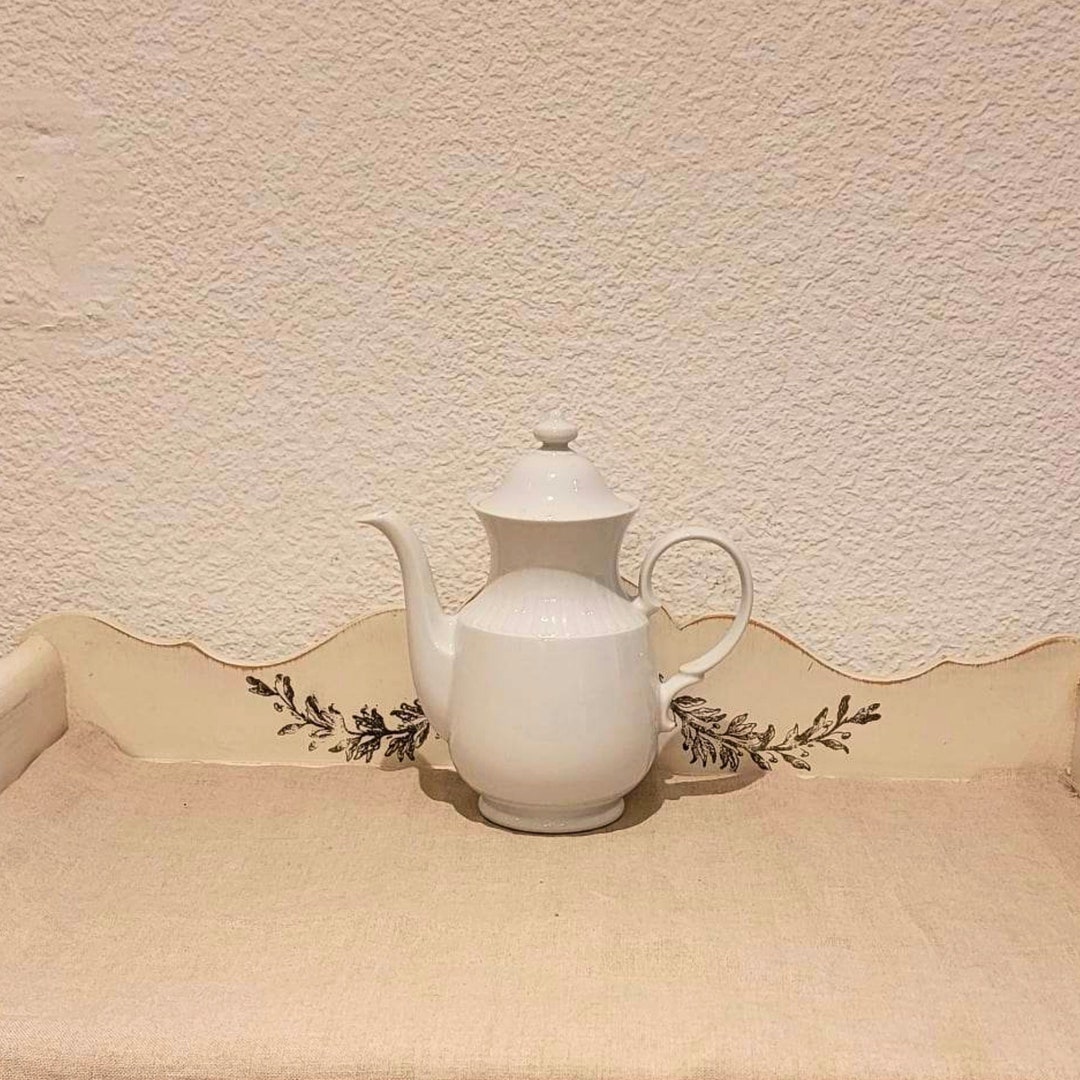 Vintage White Porcelain Coffee Maker. Coffee Pot Stamped - Etsy