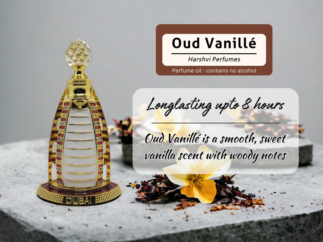 Vanilla Oud Unisex Luxury Perfume Oil / Attar, Alcohol Free Vegan ...